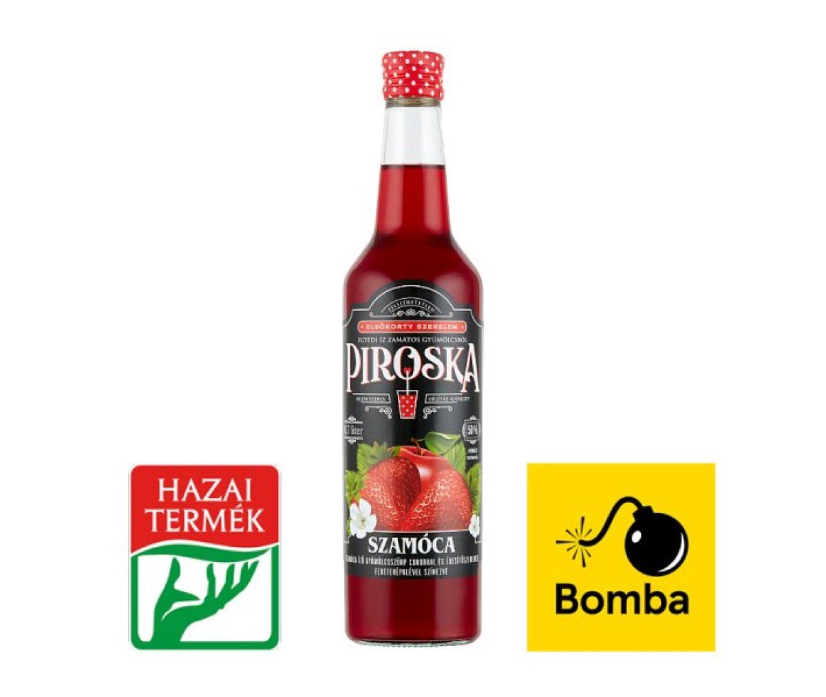 Piroska Strawberry Squash 700ml - Hungarian Groceries - Hungarian ...