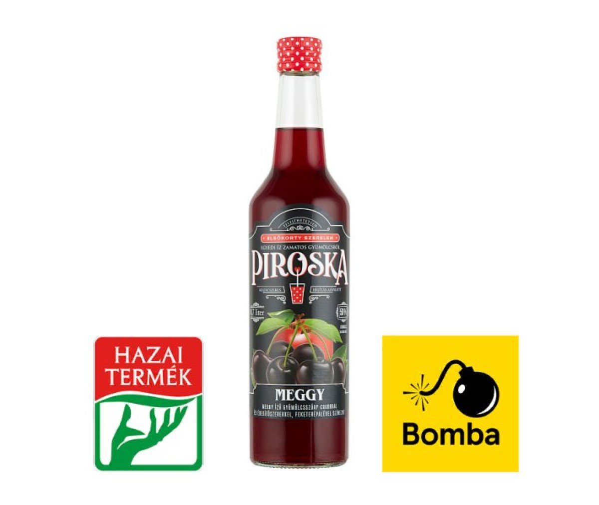 Piroska Cherry Squash 700ml - Hungarian Groceries - Hungarian ...