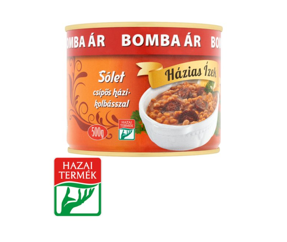 Házias Ízek Scholet with Spicy Homemade Sausage 500g (sólet csípős ...